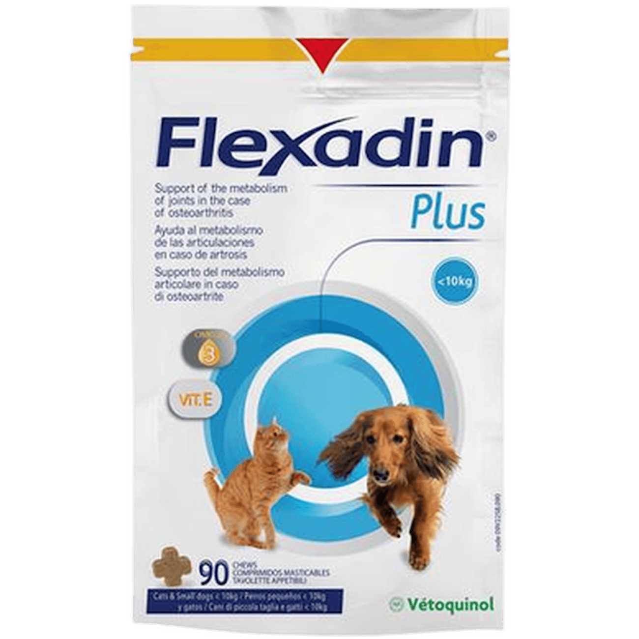 Flexadin Plus Min opptil 10 kg 90 tabletter Katt og Hund | ZOO.no
