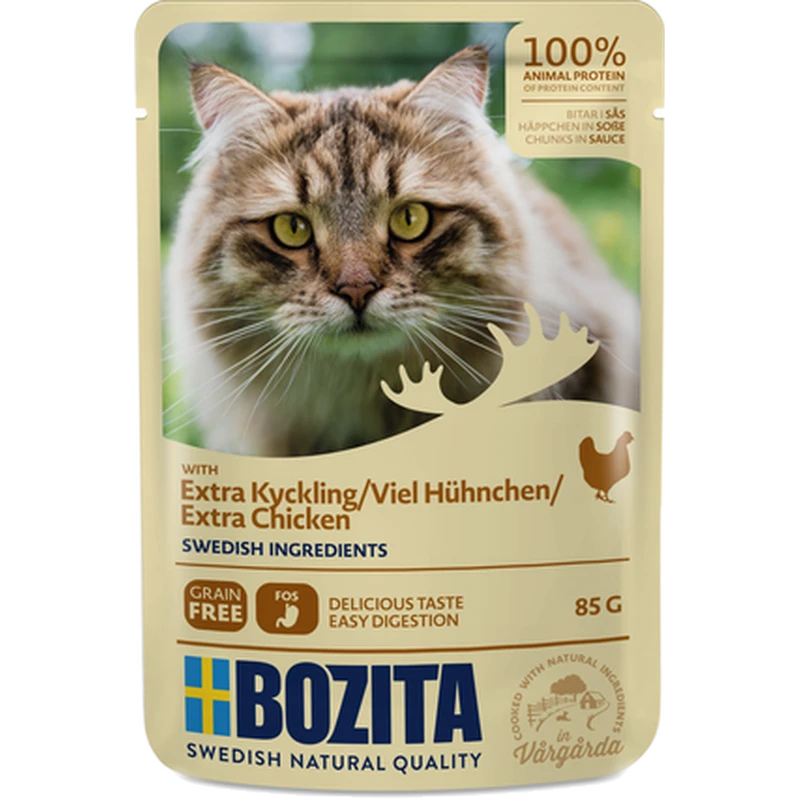Bozita Feline Pouch Chunks in Sauce Extra Chicken - Zoo.no