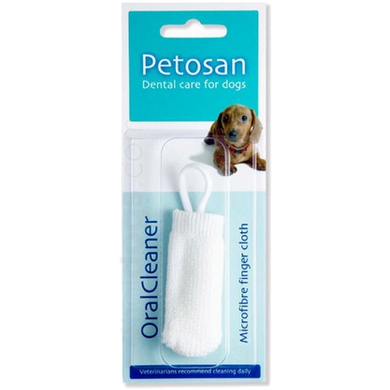Petosan Oral Cleaner Microfibre Finger Cloth Black 1 st | ZOO.fi