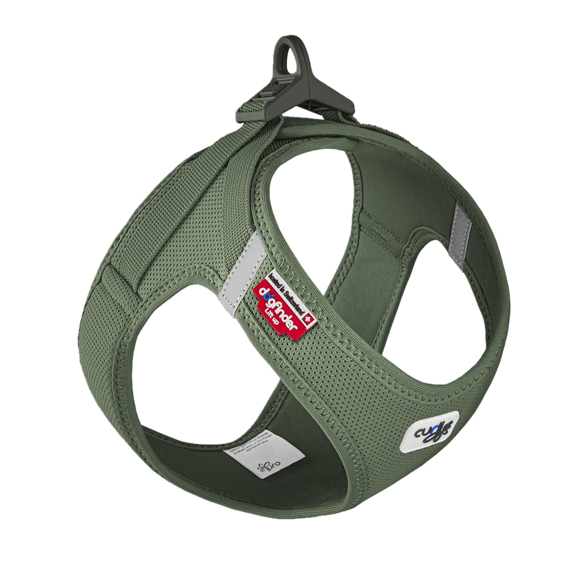 Curli Vest Sele Clasp Air-Mesh - Step in - Moss | ZOO.se