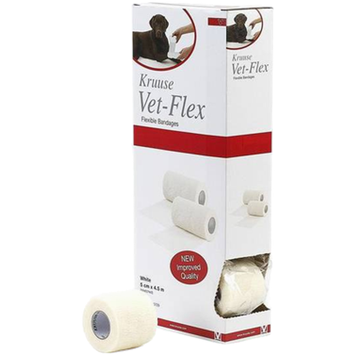Kruuse Vet-Flex Elast Binda Självhäftande 10cm*4,5m Grön | ZOO.se