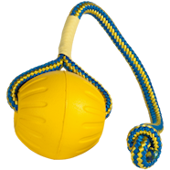 Swing Fling Durafoam Fetch Ball On A Rope Yellow Medium ZOO fi
