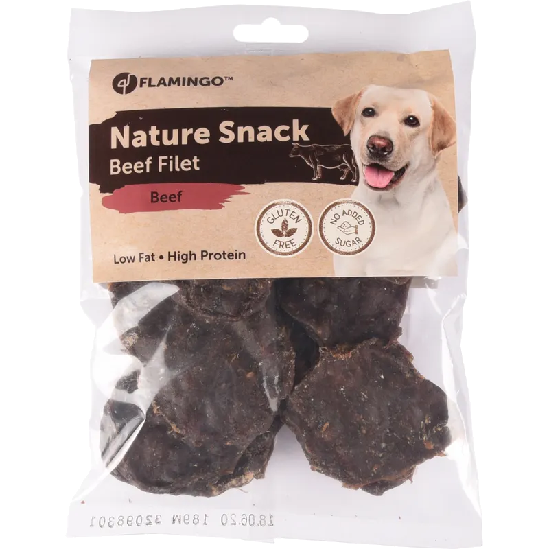 Flamingo Dog Nature Snack Beef Fillets 200g | ZOO.se