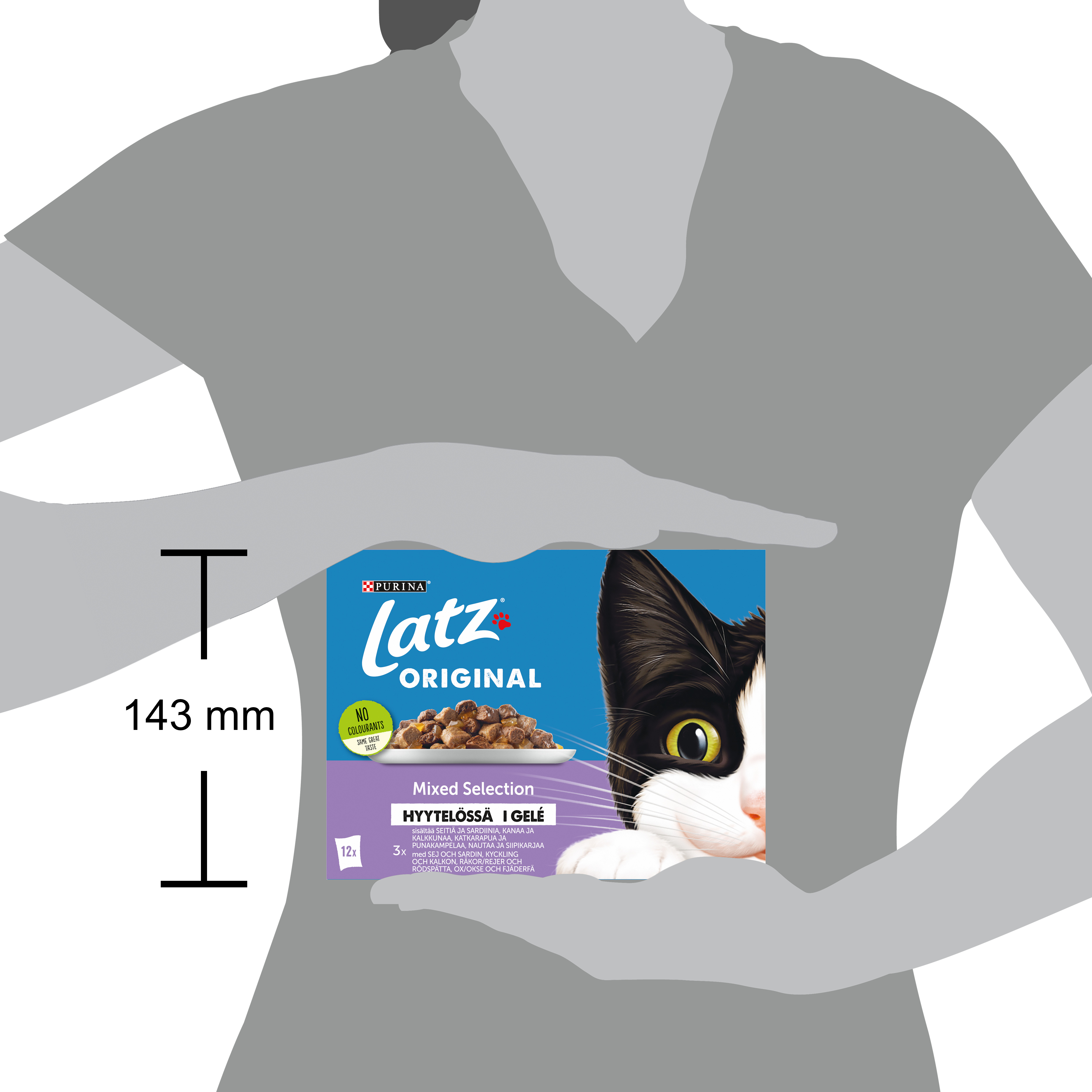 Purina Latz Latz Original blandet i gelé 12x85 g | ZOO.no