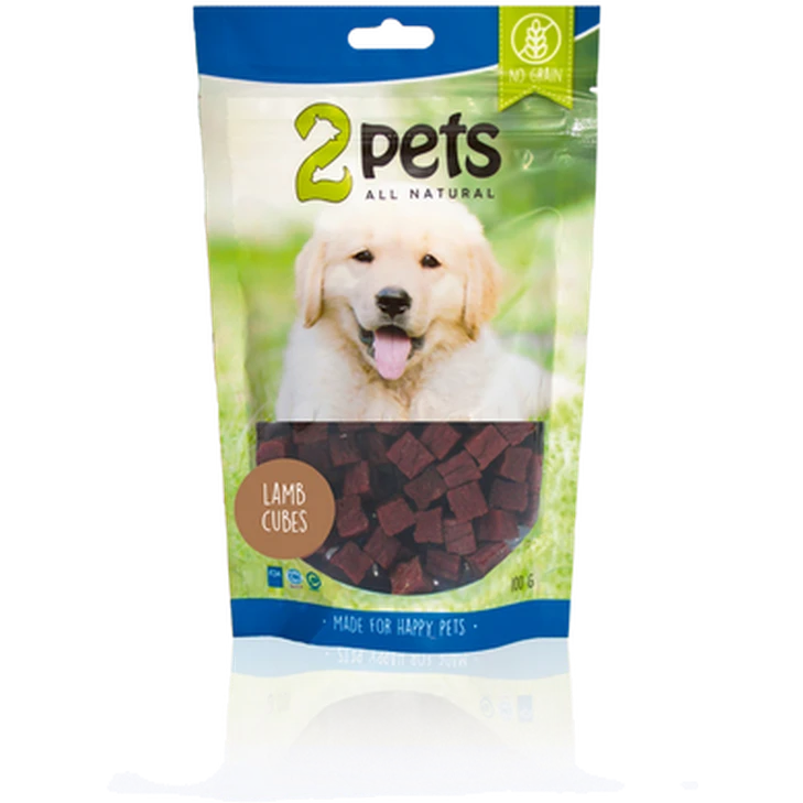 2 pets Dogsnack Lamb Cubes 100 g | ZOO.fi