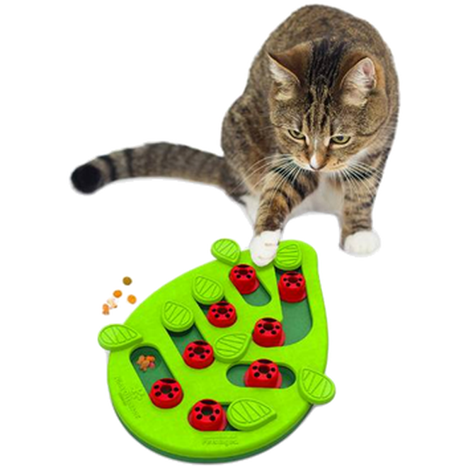 Nina Ottosson Cat Puzzle & Play Buggin Out Green 35 x 4,5 x 29 cm | ZOO.se