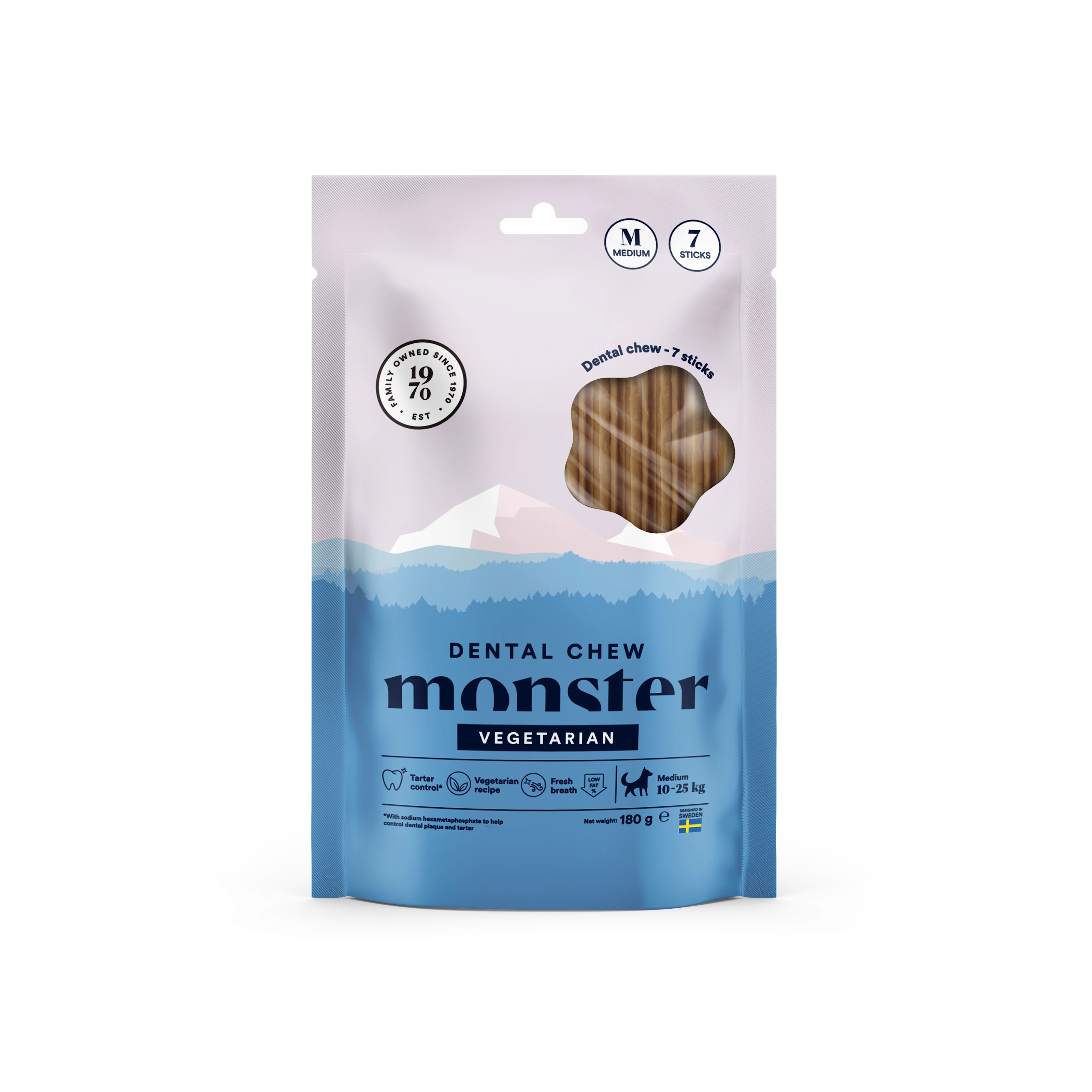 Monster Pet Food Dog Dental Chew Vegetarian Week Pack | ZOO.se