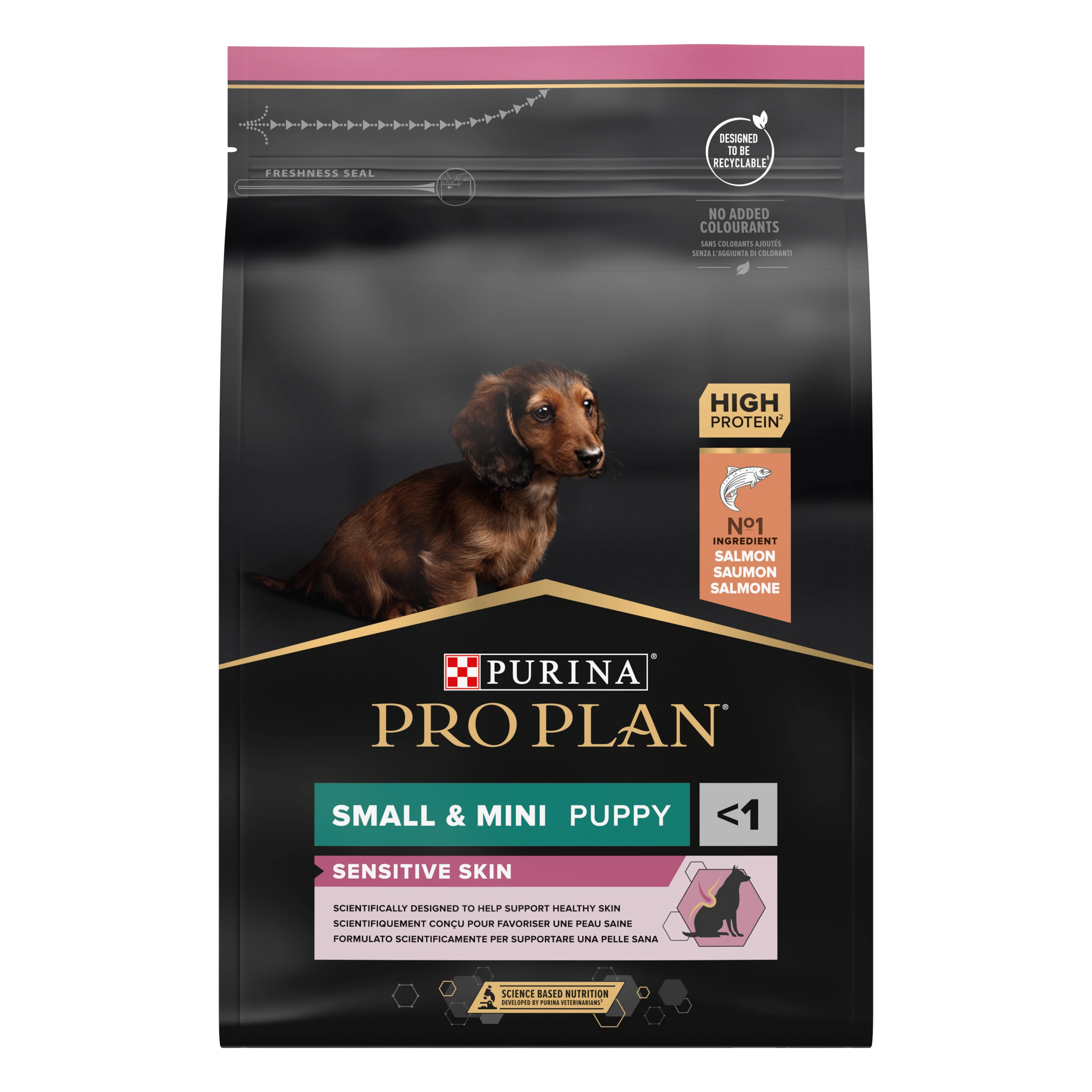 Purina Pro Plan OptiDerma Puppy Sensitive Skin Small & Mini Black 3 kg ...