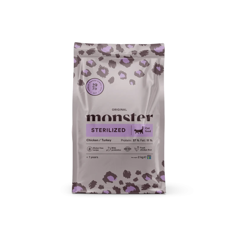 Monster Pet Food Cat Original Sterilized Chicken/Turkey | ZOO.fi