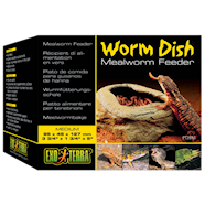 Worm Dish Mealworm Feeder For Reptiles Brown 13 X 9 5 X 4 5 Cm ZOO fi